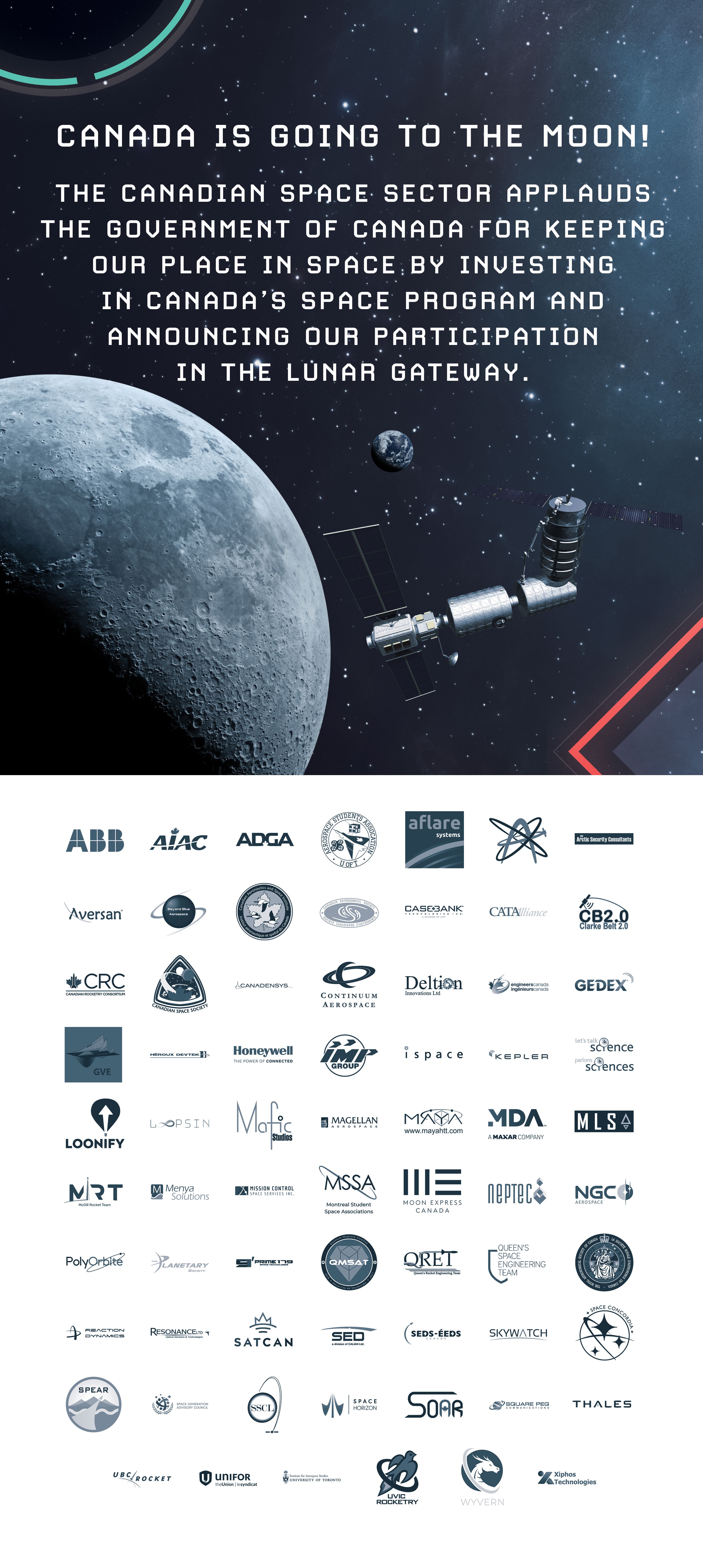 Government announcement on Canada’s space program – Beyond Blue Aerospace